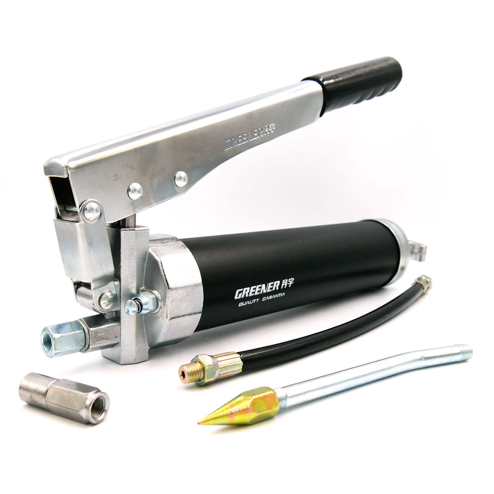 กระบอกอัดจารบี GREENER ขนาด 600CC แรงดัน 12000PSI ลูกสูบคู่ 2 แกน มีวาว ...